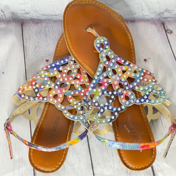 Zigi Soho | Shoes | Womens Sequin Multicolor Sandals | Poshmark